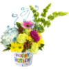 Happy Birthday Celebration Bouquet designed by Karin's Florist